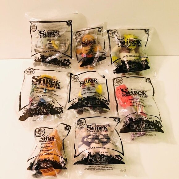 Toys | Shrek Forever After 210 Happy Meal Toys Full Set 1 8 Damaged ...